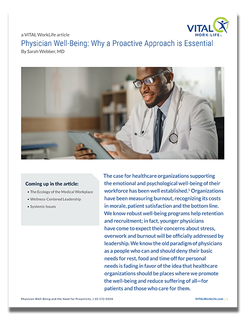 Thank You for Downloading the Proactive Wellbeing Resource | VITAL WorkLife